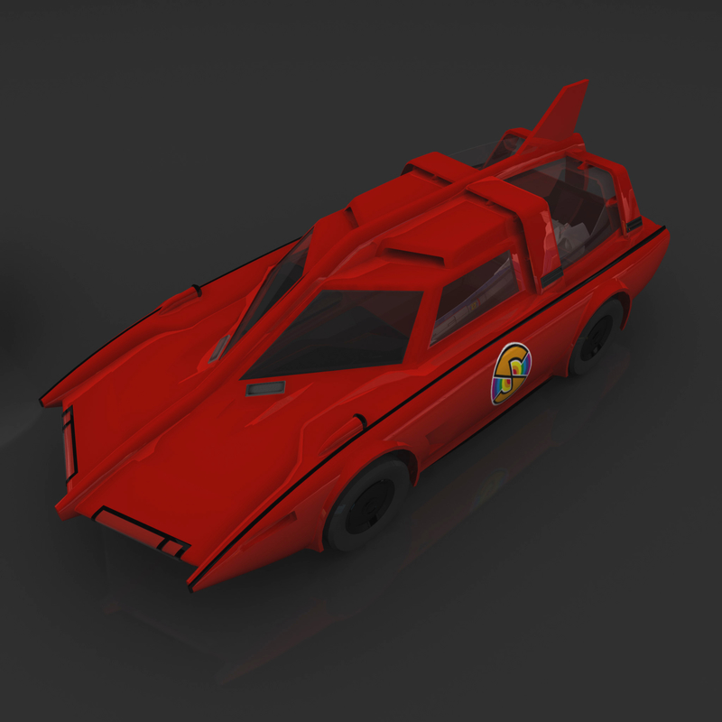 3d captain scarlet vehicle model