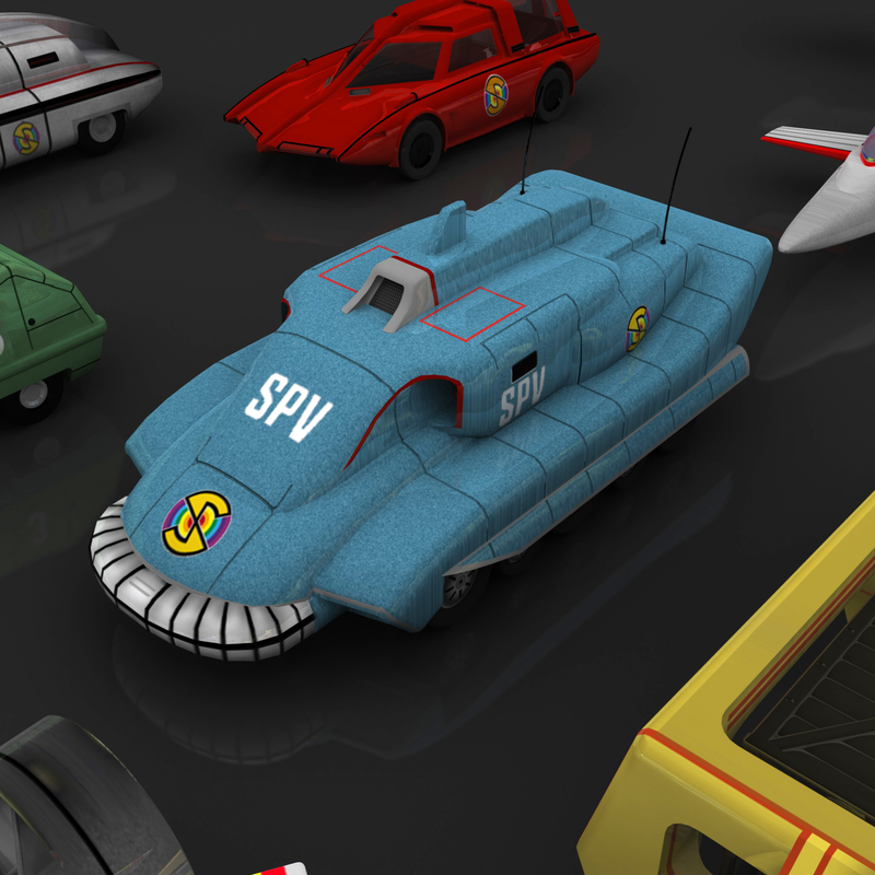 3d captain scarlet vehicle model