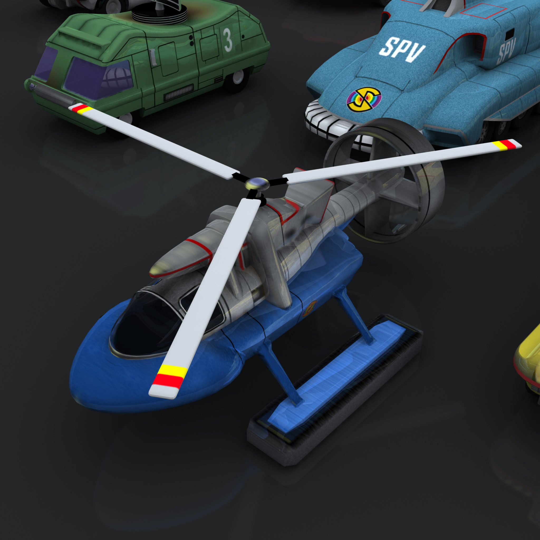 3d captain scarlet vehicle model