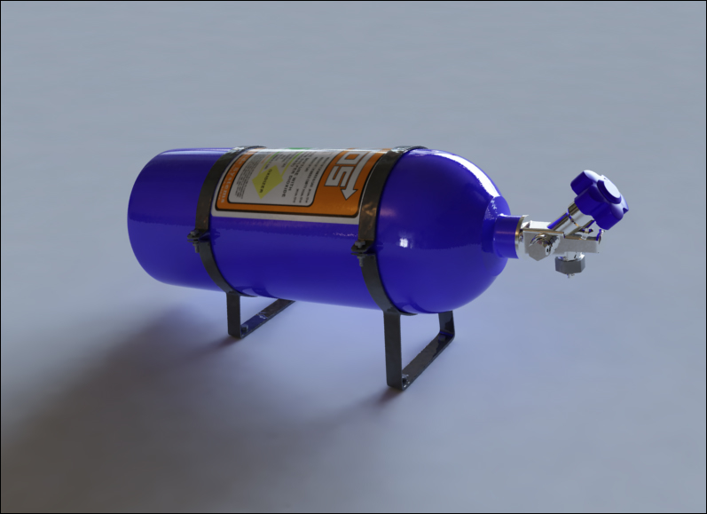 3d nitrous tank nos model