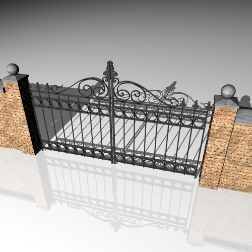 gates 3d model