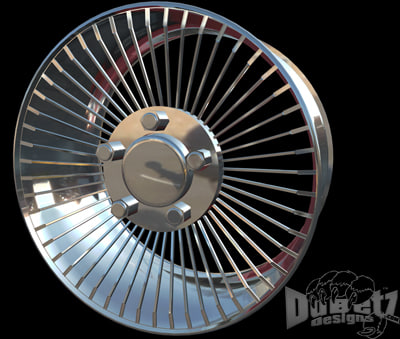 fwd wheels designs spoke 3d model
