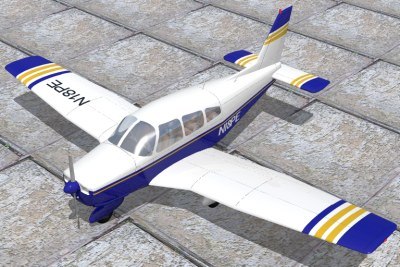 piper warrior 3d model