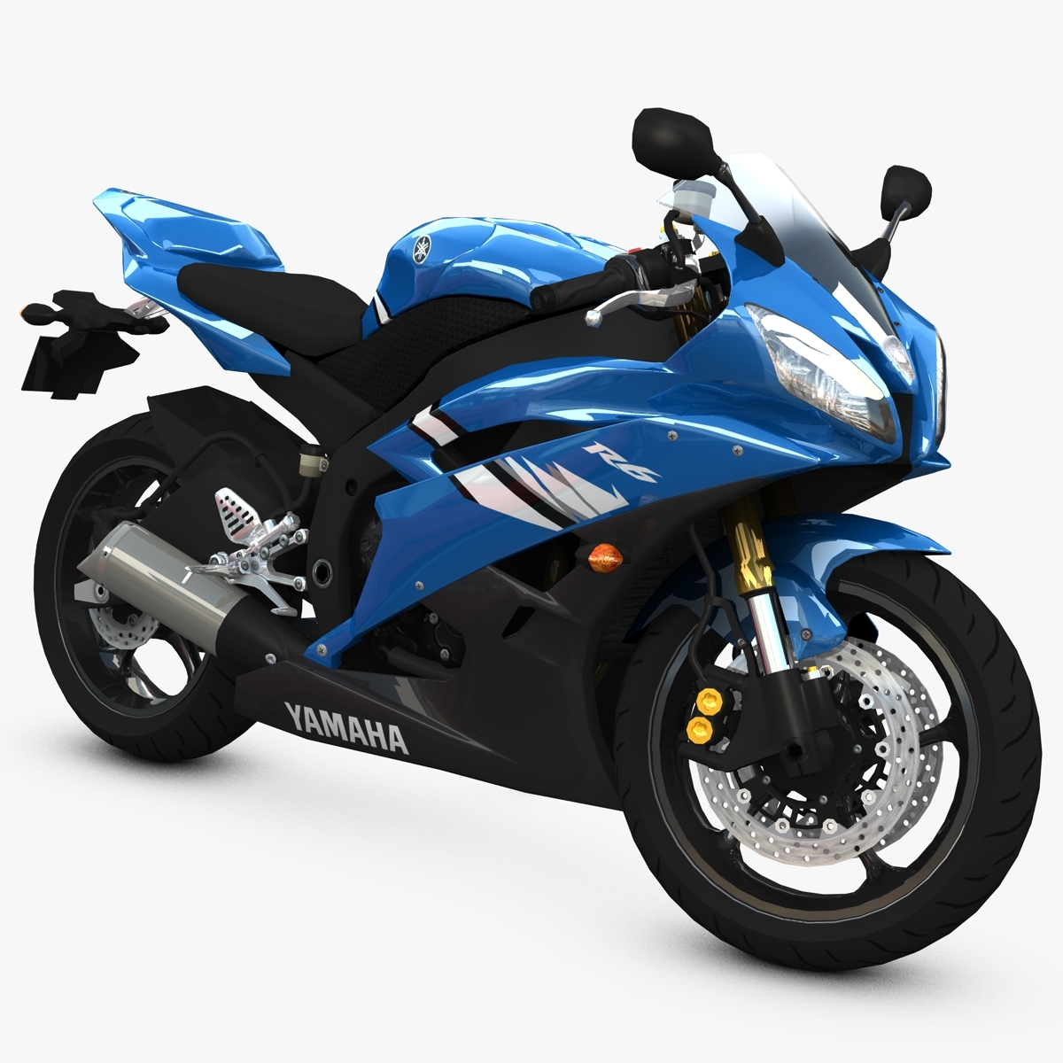 yamaha bike r6 3d model