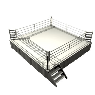 3d model boxing ring