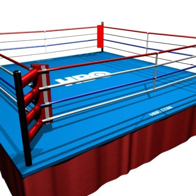 3d model boxing ring