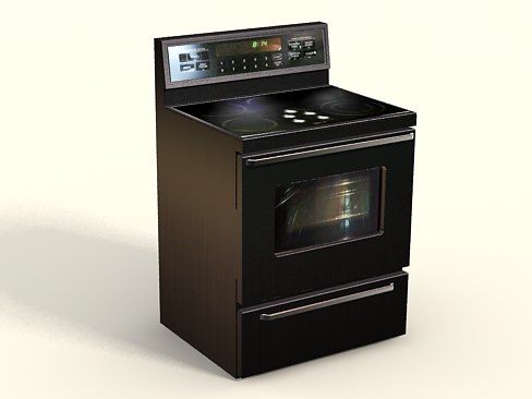 3d kitchen stove