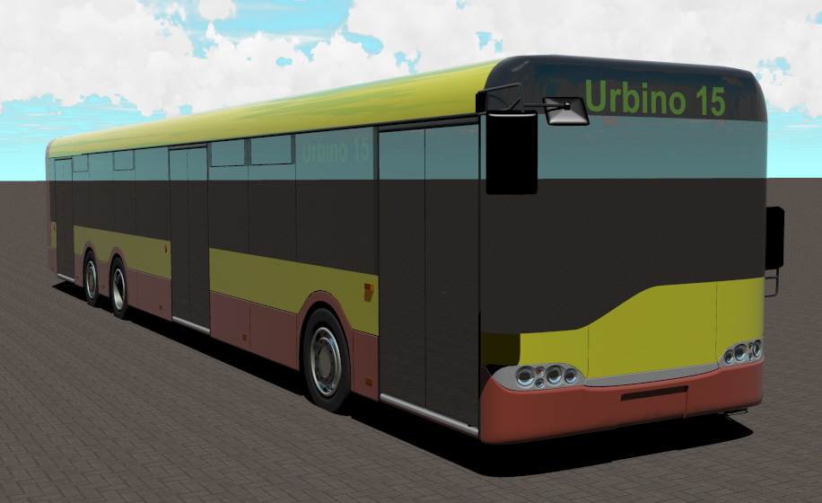 rhino three-axle city bus solaris urbino