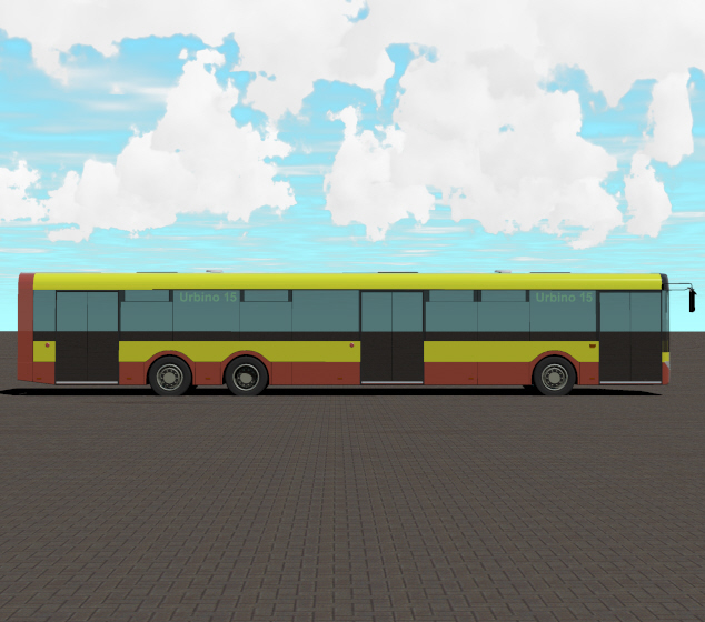 rhino three-axle city bus solaris urbino