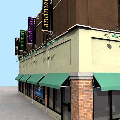 3d building storefront