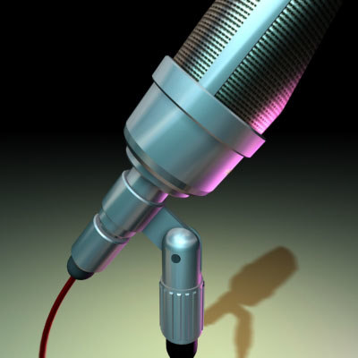 3ds max microphone tripod