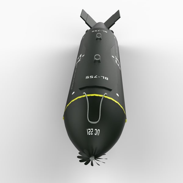 3d bl-755 cluster bomb model