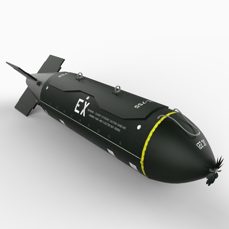 3d bl-755 cluster bomb model