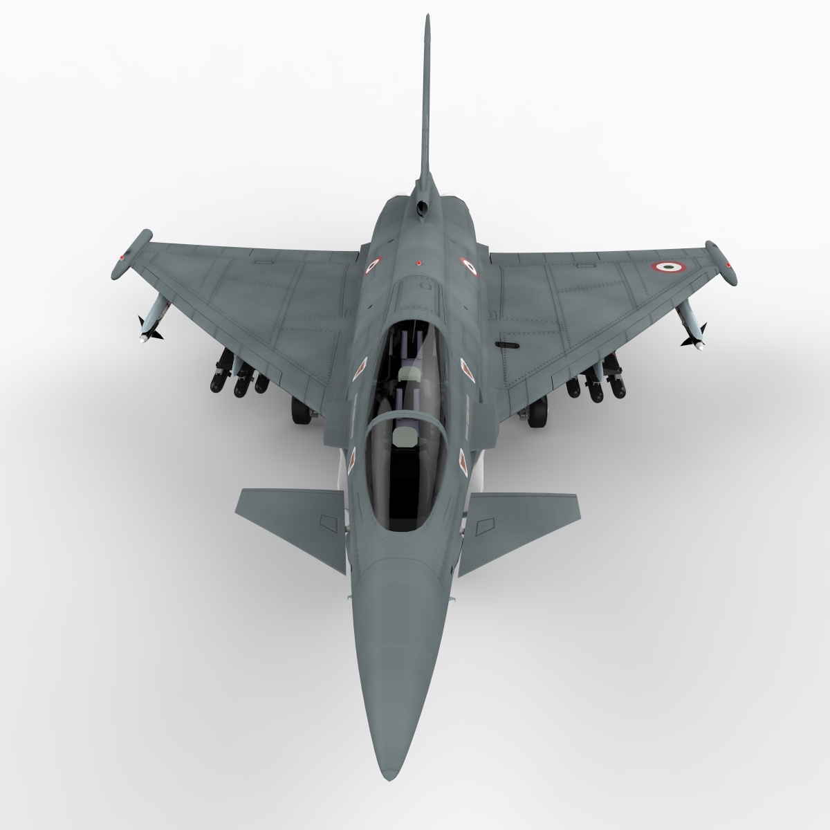 eurofighter typhoon italian version 3d model