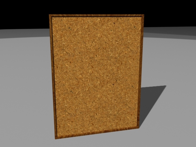 pin board 3d model