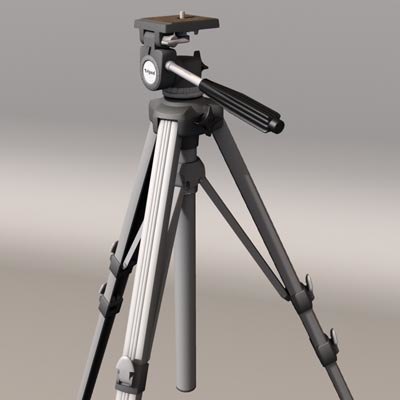 camera tripod 3d model