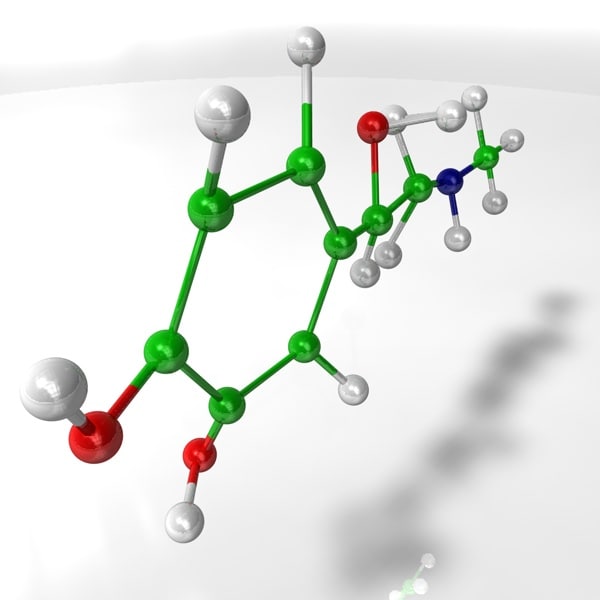 adrenaline molecular 3d model