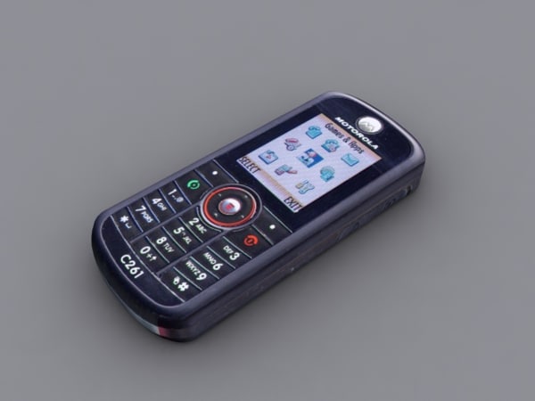 motorola c261 cell phone 3d x