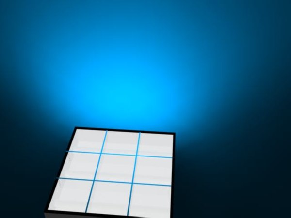 3d model of 2x2 light fixture