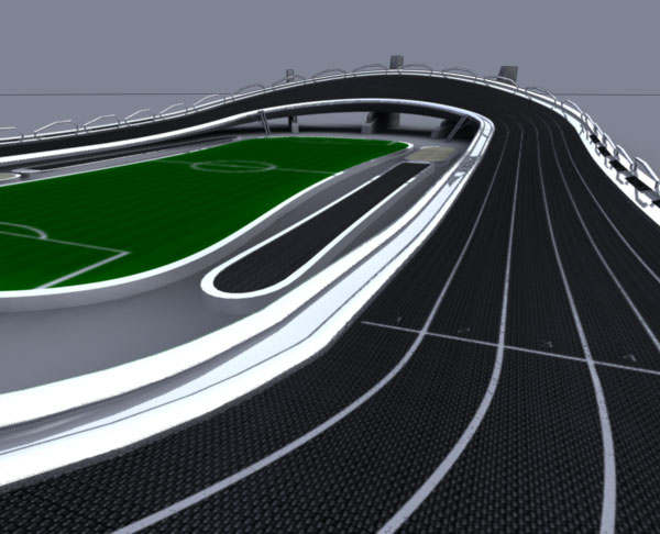 futuristic track field 3d ma