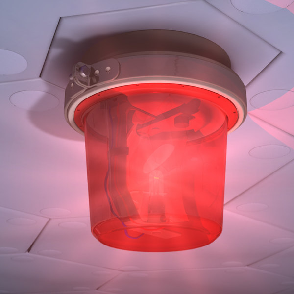 3d model strobe light