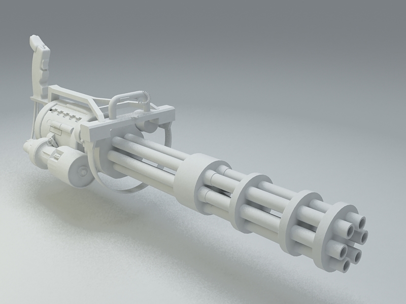 Military minigun tank 3d model - patientmlha