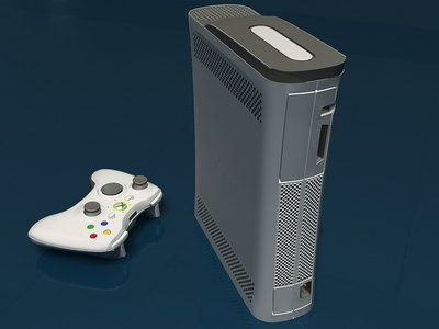 3d model xbox 360 console
