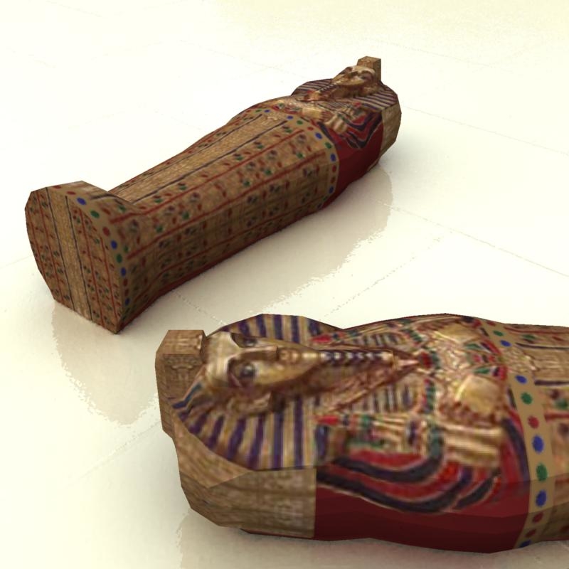egyptian sarcophagus 3d model