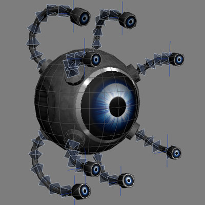 robotic beholder 3d max