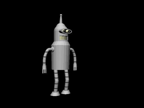 free bender robot 3d model