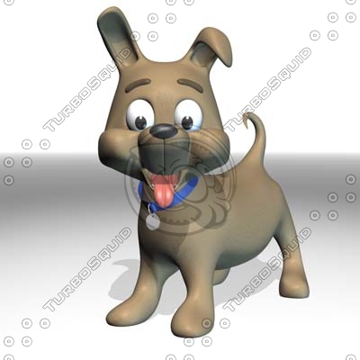 character dog 3d dxf