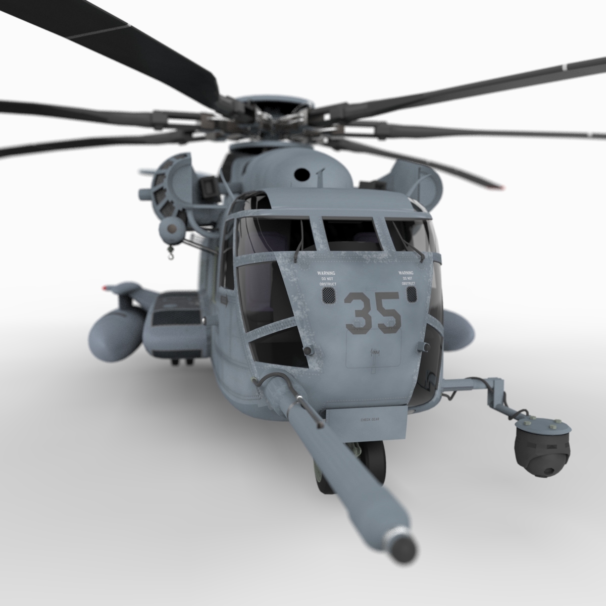 ch-53e super stallion helicopters 3d model