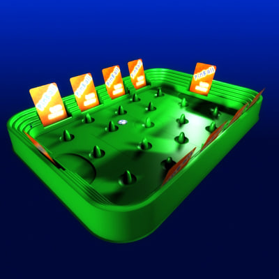 pinball ball 3d model