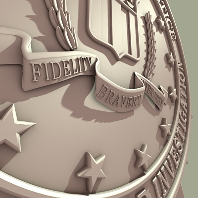 fbi crest 3d max