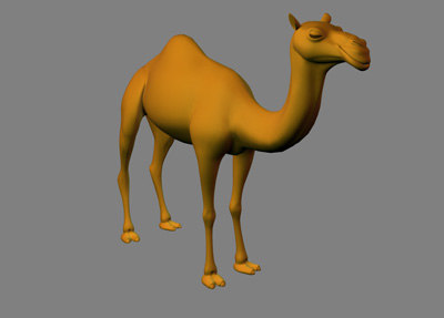 camel 3d model