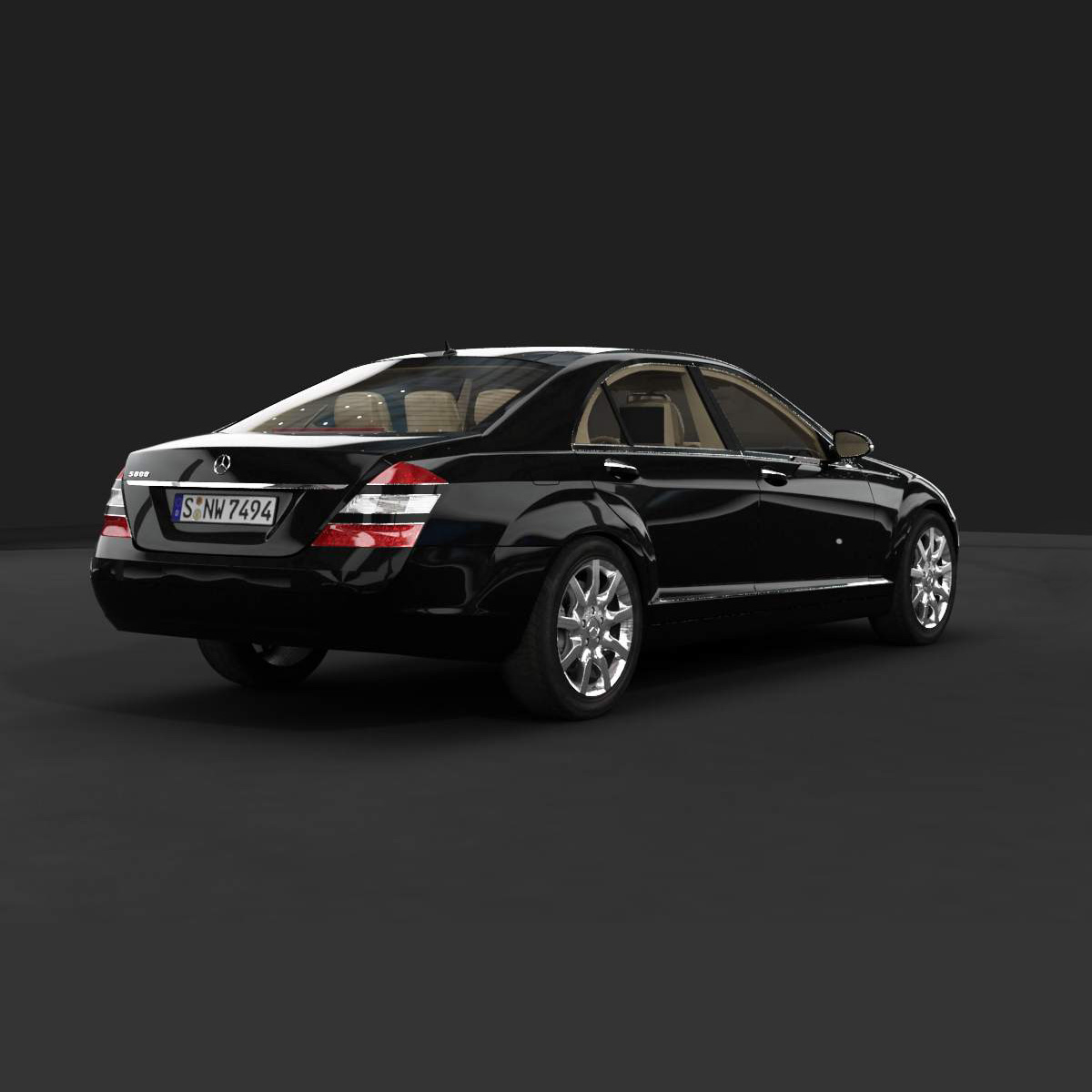 3d model mercedes s merc
