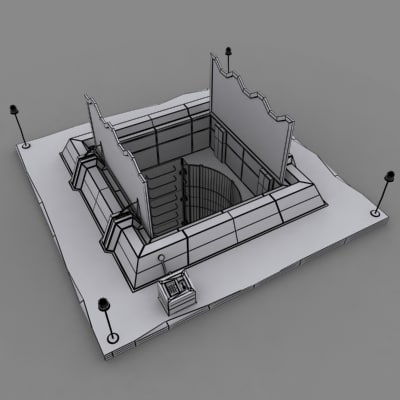 silo hatch 3d model