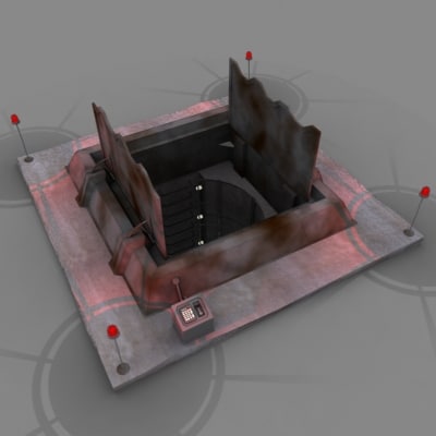silo hatch 3d model