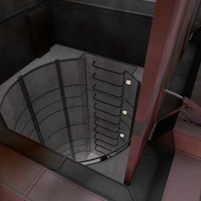 silo hatch 3d model