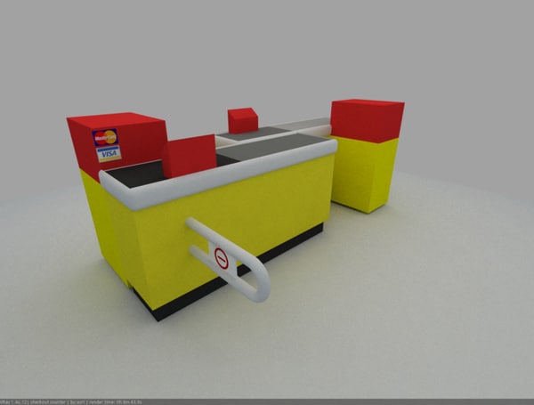 Checkout Counter 3D Models for Download | TurboSquid