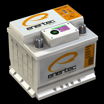 car battery 3d model