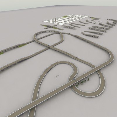 3dsmax highway road rt