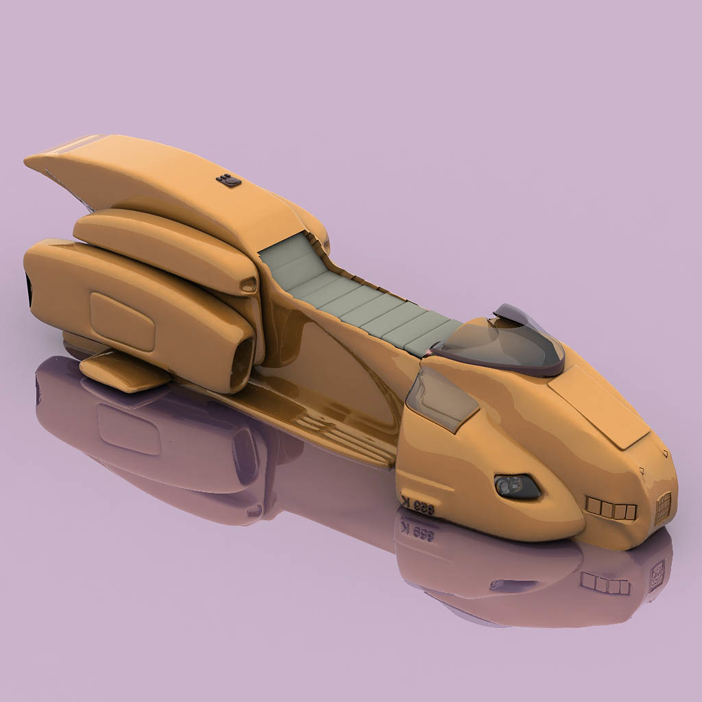 hover bike 3d model