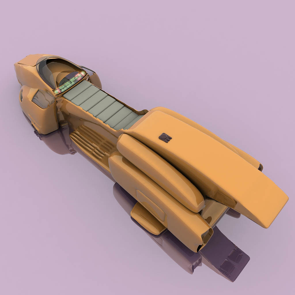 hover bike 3d model