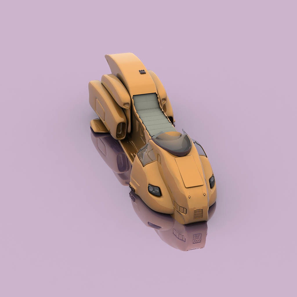 hover bike 3d model