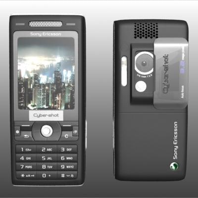 sony ericsson k800 cell phone 3d max