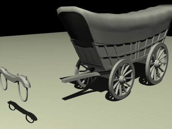 Covered Wagon 3D Models for Download | TurboSquid