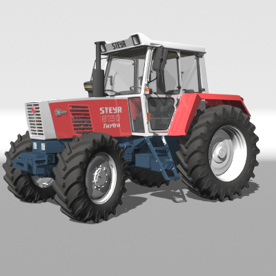 3d model of steyr 8150 tractor