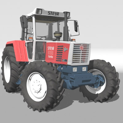 3d model of steyr 8150 tractor