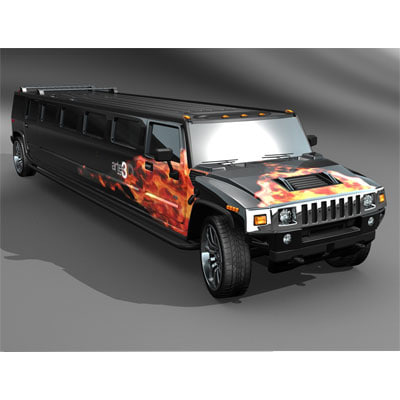 3d hummer h2 limo tuned model